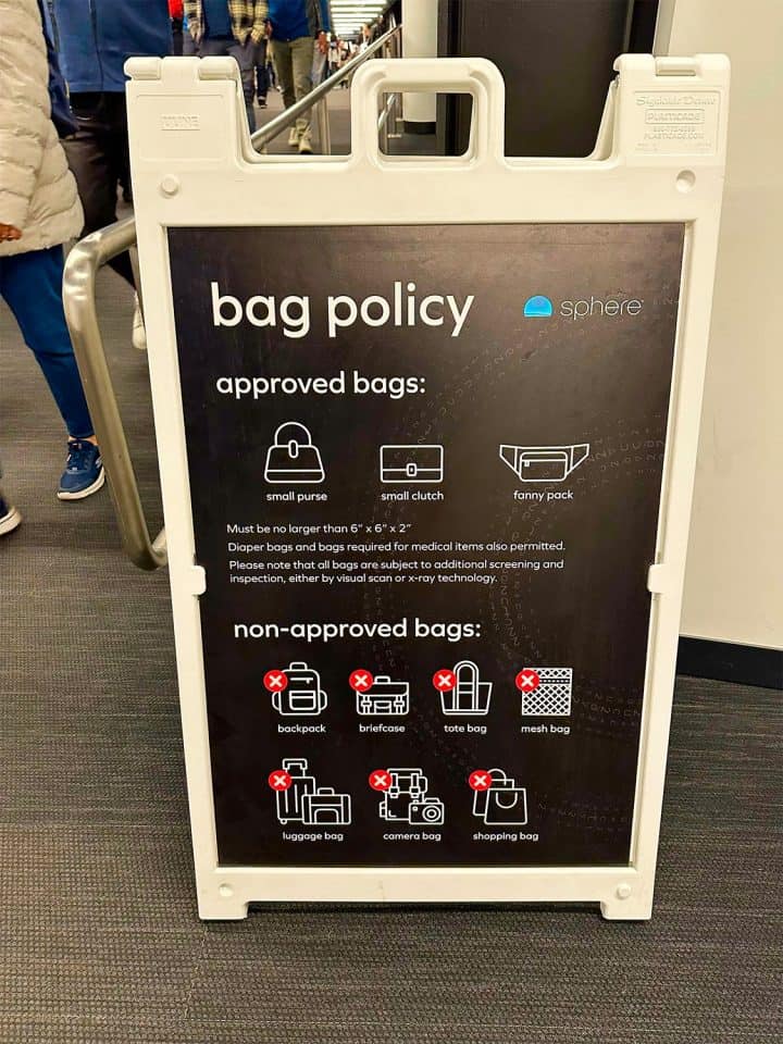 How Strict Is The Bag Policy At The Sphere Las Vegas? - Vegas Right Now!